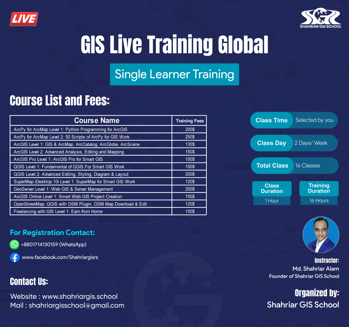 International Live Training – Shahriar GIS School